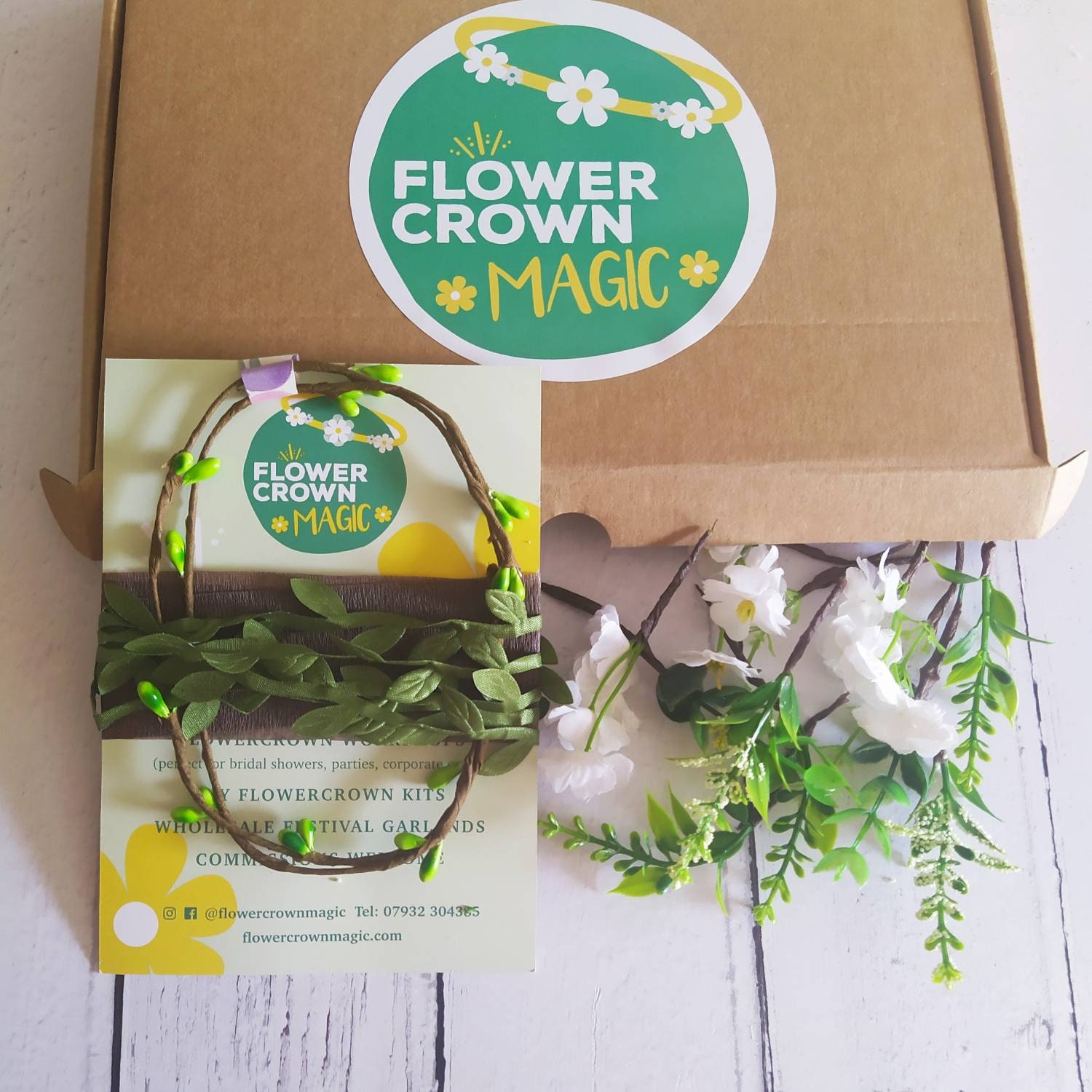 Children’s DIY Flower Crown Making Kit & Video Guide, Child’s DIY ...