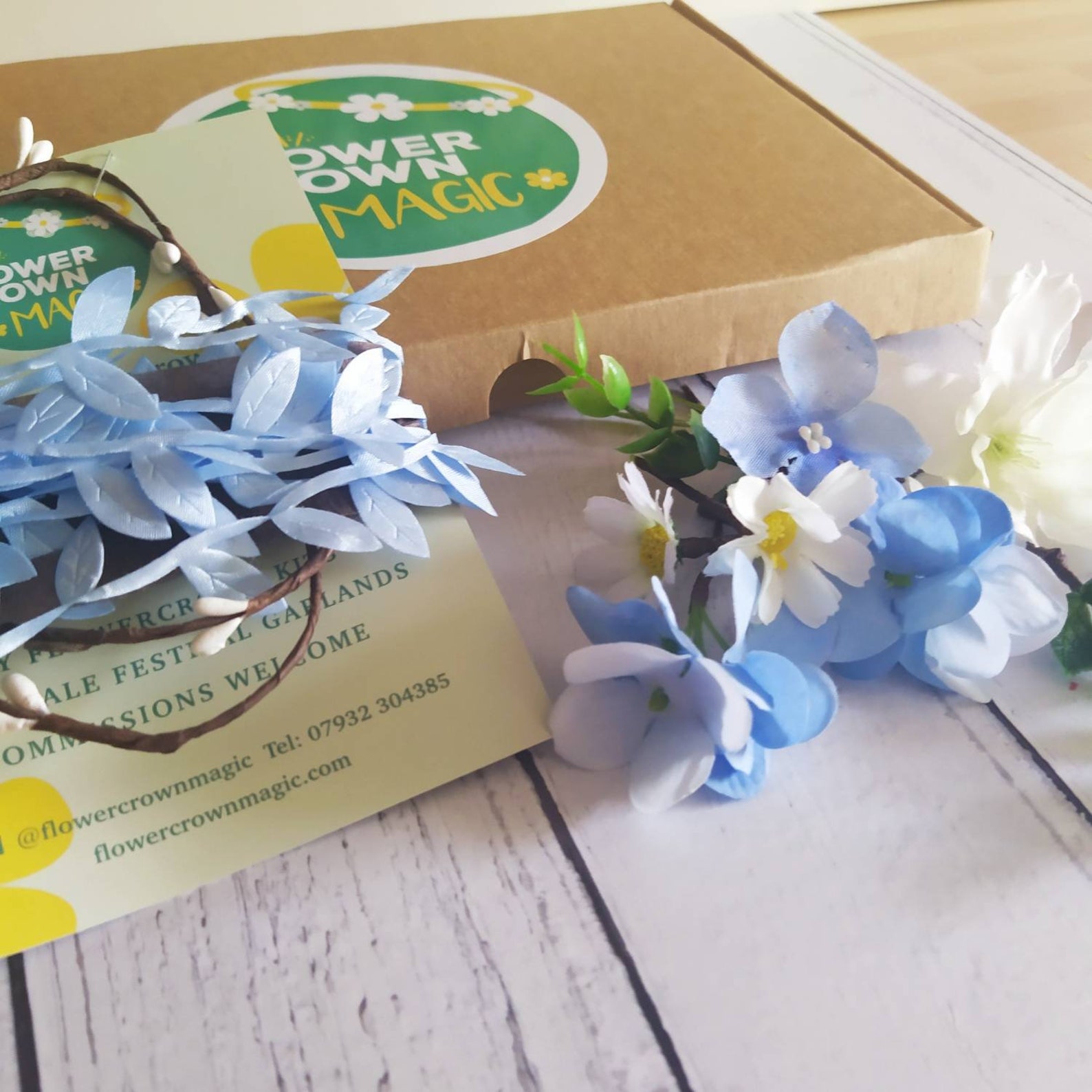 Childrens DIY Flower Crown Making kit & Video Guide Childs | Etsy