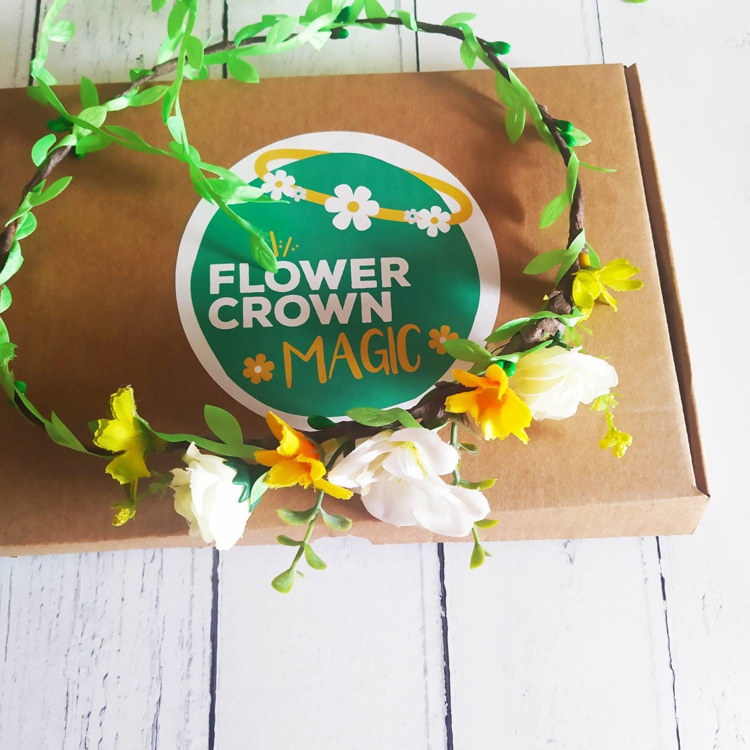 Children’s DIY Flower Crown Making Kit & Video Guide, Child’s DIY ...