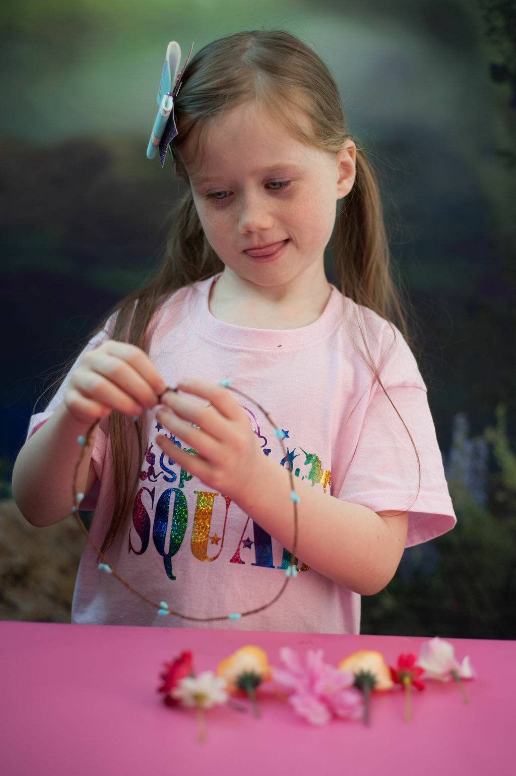 Childrens DIY Flower Crown Making kit & Video Guide Childs | Etsy