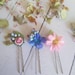 Flower Hair Pins Braid Pins Updo Pins Festival Braids - Etsy