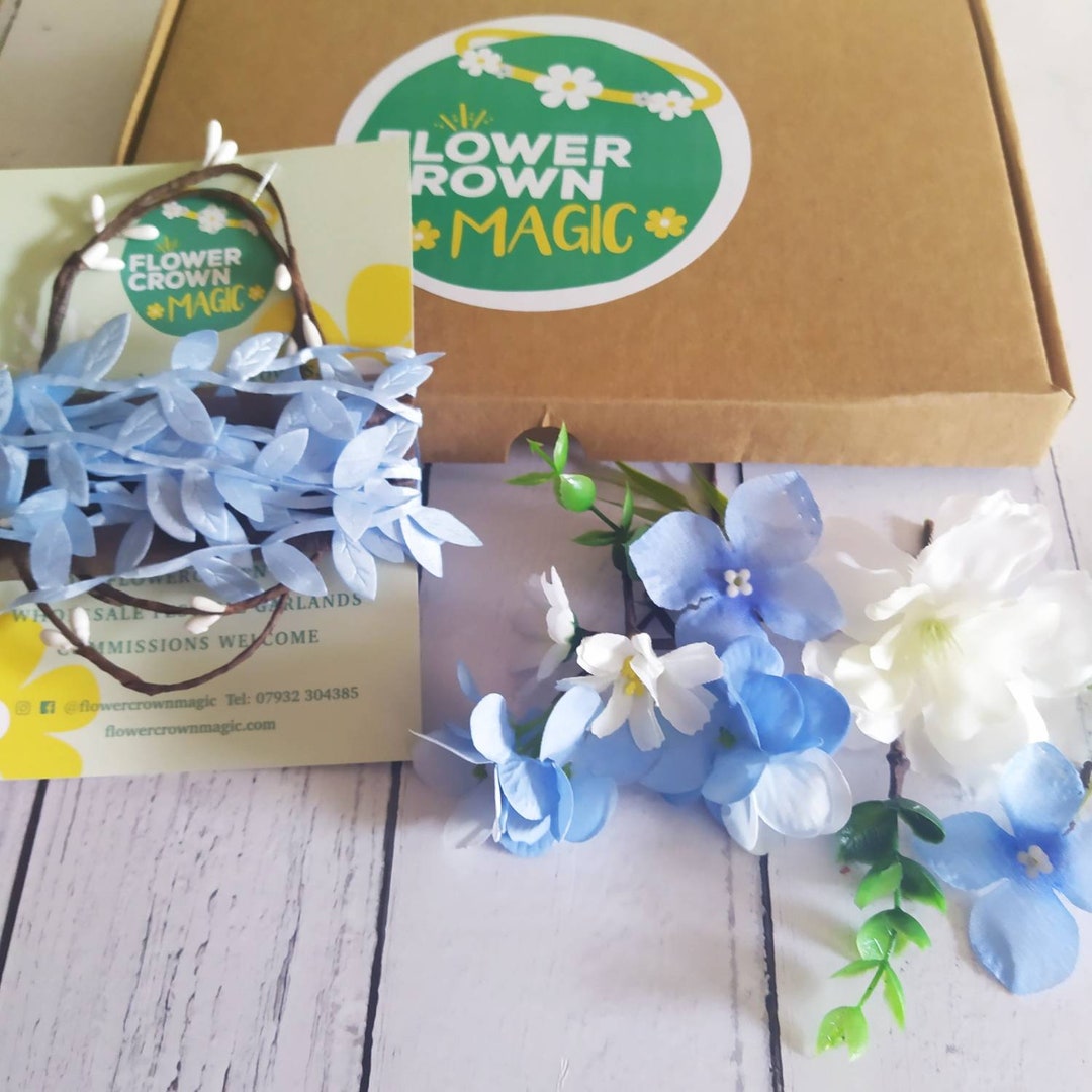 Children’s DIY Flower Crown Making Kit & Video Guide, Child’s DIY ...