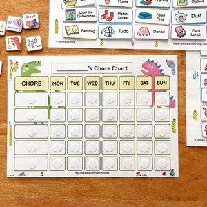 Reward Chart for Kids, Printable Chore Chart, Dry Erase Chore Chart, to ...