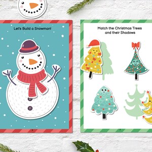 Christmas Busy Book for Toddlers, Printable Busy Binder, Winter Busy ...