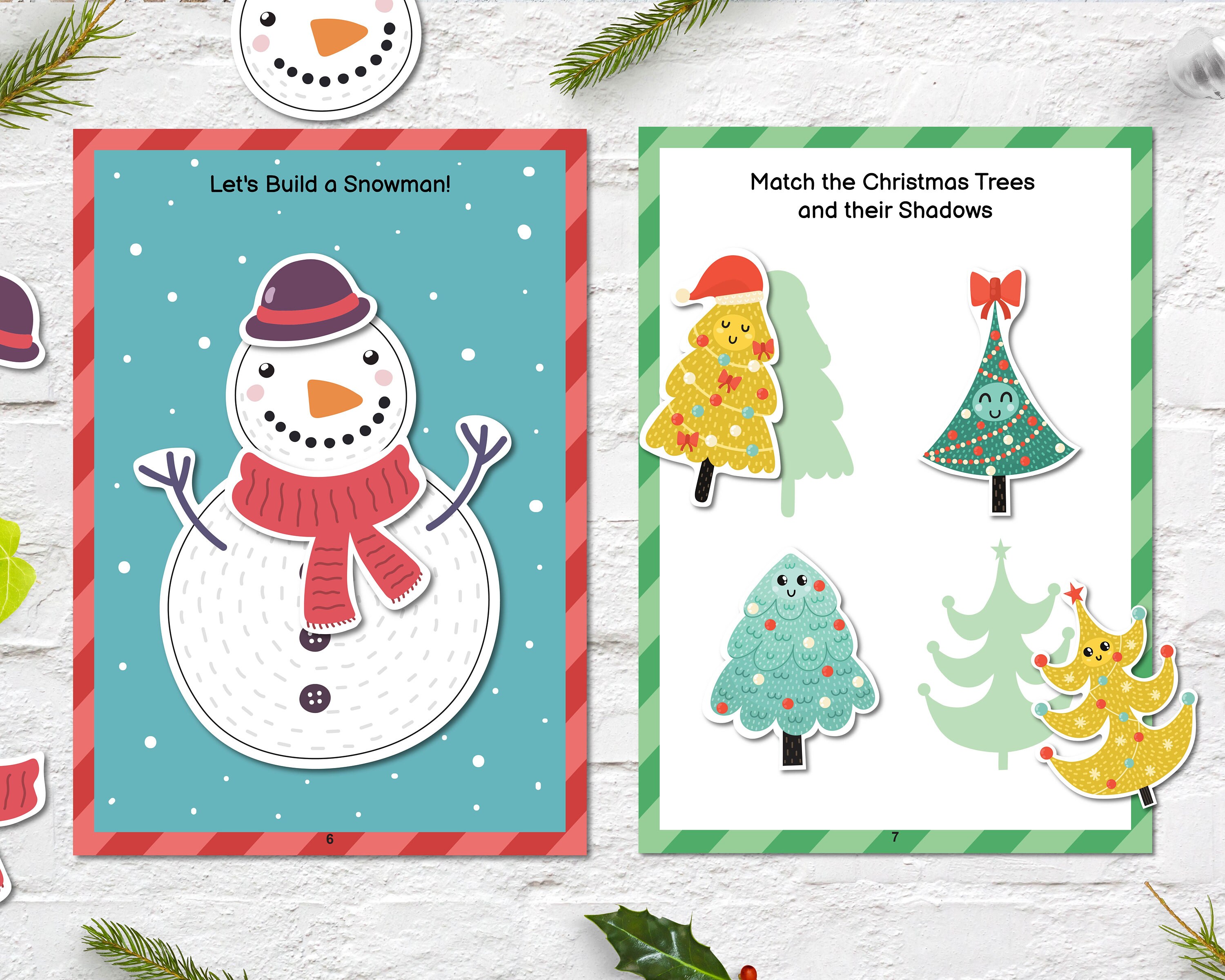 Christmas Busy Book for Toddlers Printable Busy Binder | Etsy