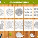 Doodle Coloring Book Bundle Coloring Pages Printable - Etsy