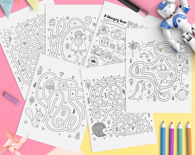 Body Parts Activity Book Pdf, My Body Activity Pages, Printable Maze ...
