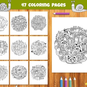 Doodle Coloring Book Bundle, Coloring Pages Printable, Coloring Pages ...