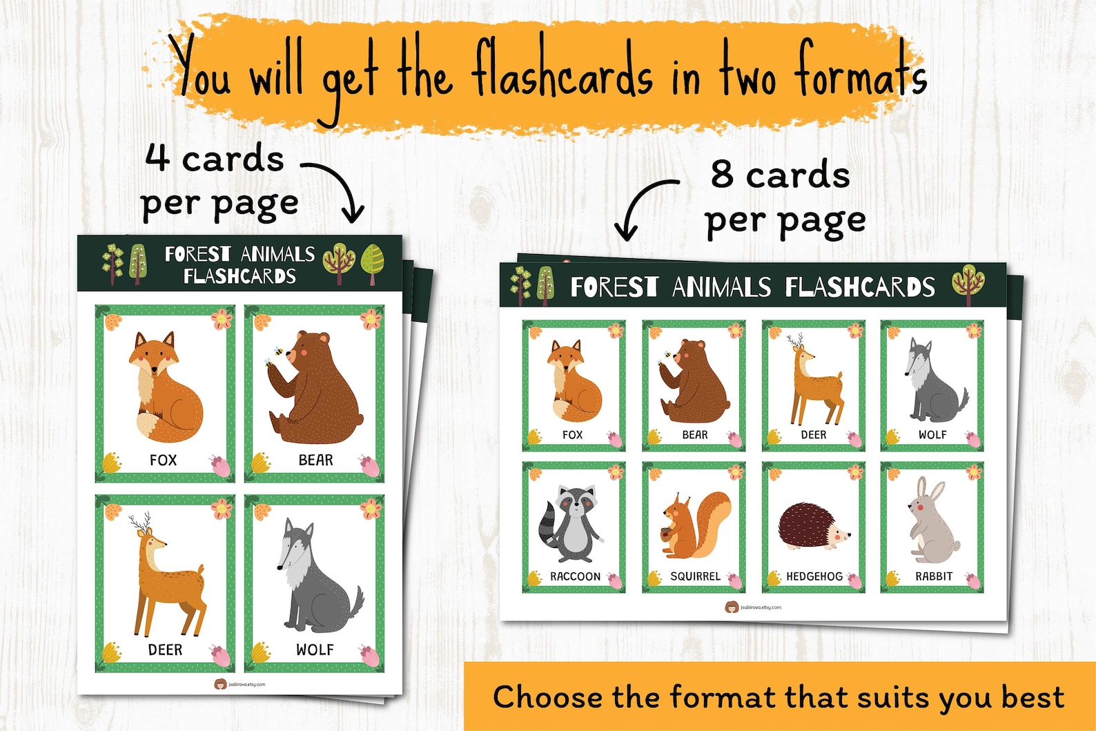 Flashcards Bundle Printable for Kids, Farm Animals Weather, Alphabet ...