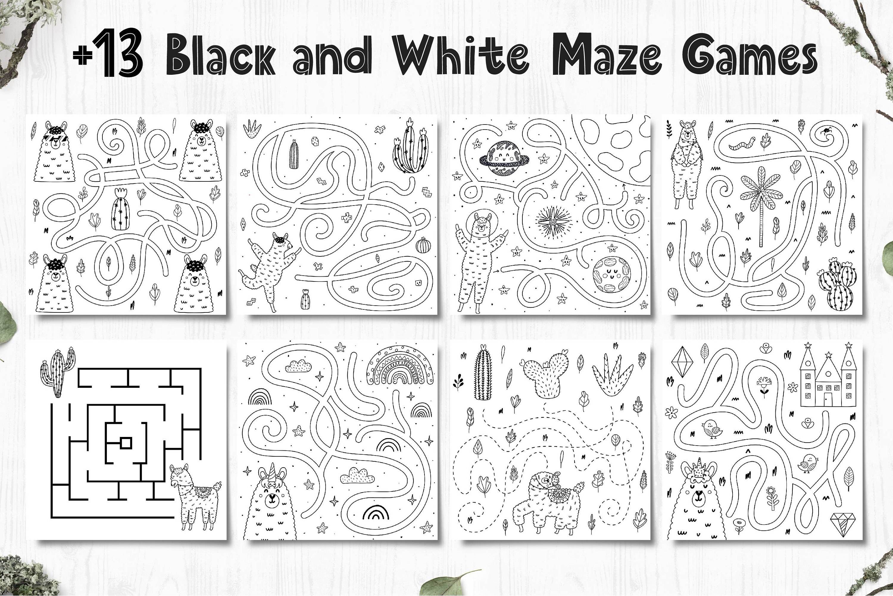 Printable Activity Book Pdf Eps Jpg Maze Puzzle Dot to Dot | Etsy