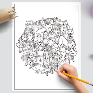 Coloring Book Bundle, Printable Coloring Pages Pdf for Adults and Kids ...
