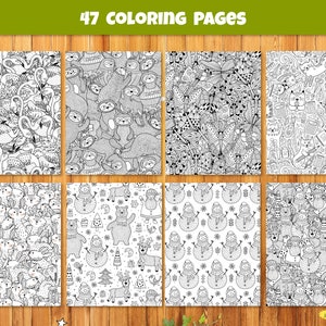 Doodle Coloring Book Bundle, Coloring Pages Printable, Coloring Pages ...