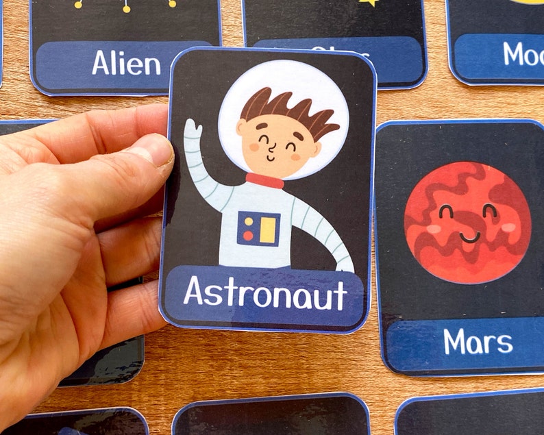 Solar System Flash Cards Pdf Space Flashcards Printable - Etsy