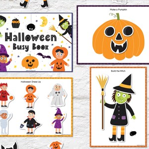 Halloween Busy Book, Toddler Busy Book Printable, Quiet Book Pdf ...