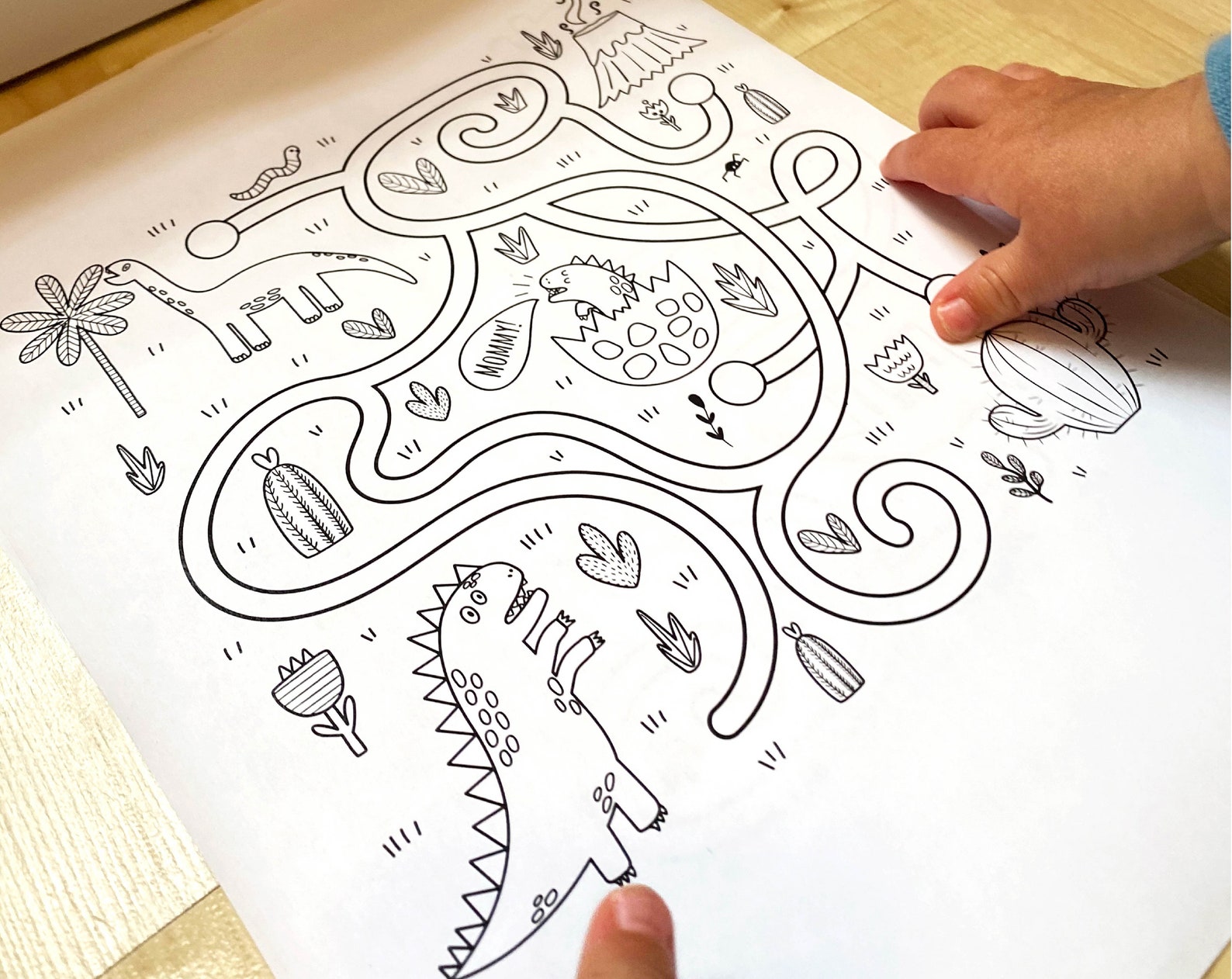 Printable Maze Labyrinth PDF Coloring Pages for Kids Busy | Etsy