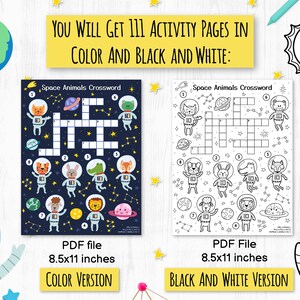 Space Activity Book PDF, Kids Printable Workbook, Connect the Dots ...