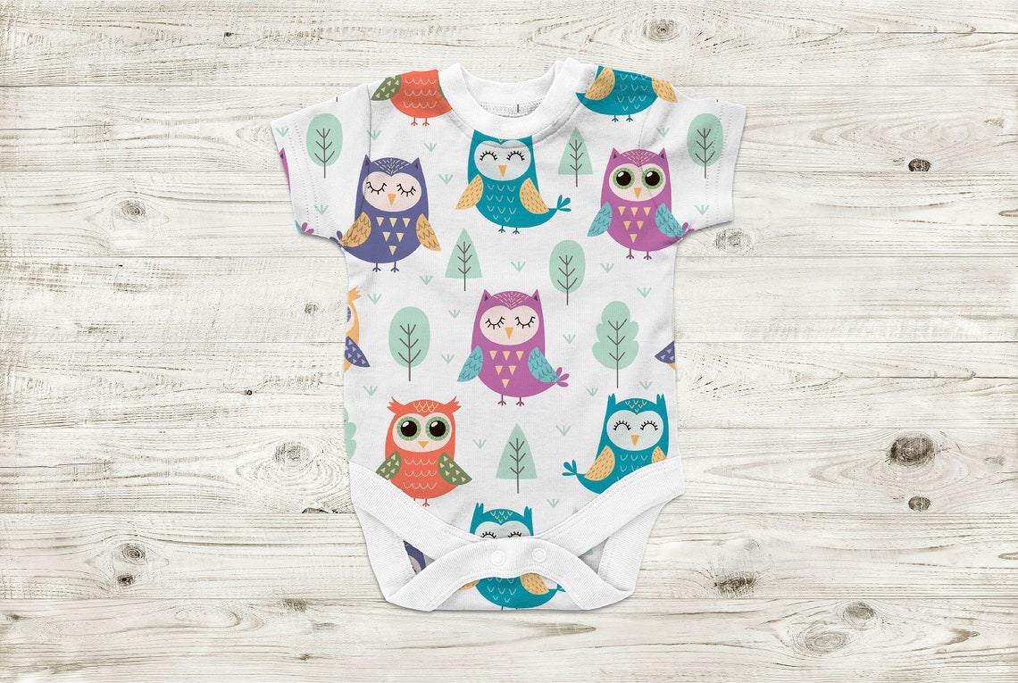 Owls Digital Paper and Clipart - Cute Animals Seamless Patterns, Clip ...