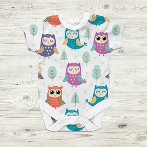 Owls Digital Paper and Clipart - Cute Animals Seamless Patterns, Clip ...