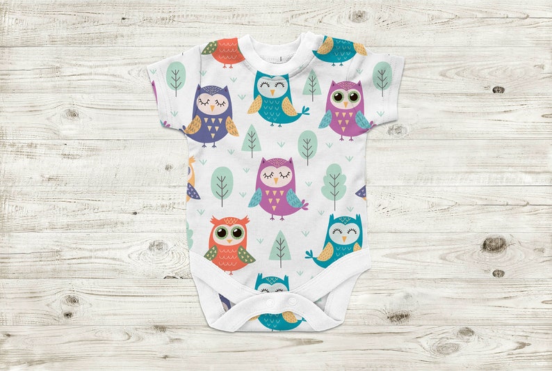 Owls Digital Paper and Clipart Cute Animals Seamless - Etsy