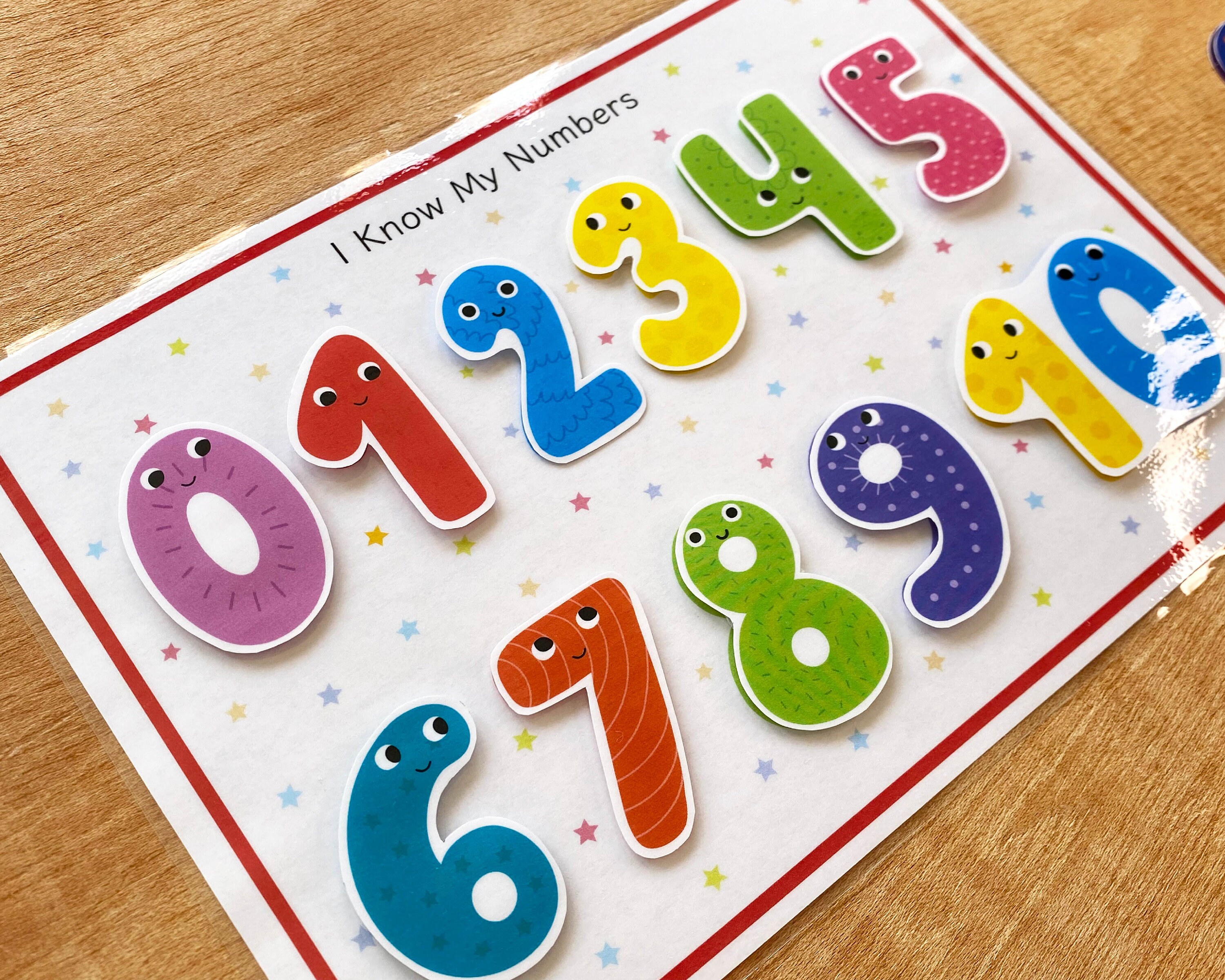 Numbers Busy Book Page, I Know My Numbers Matching Worksheet for ...