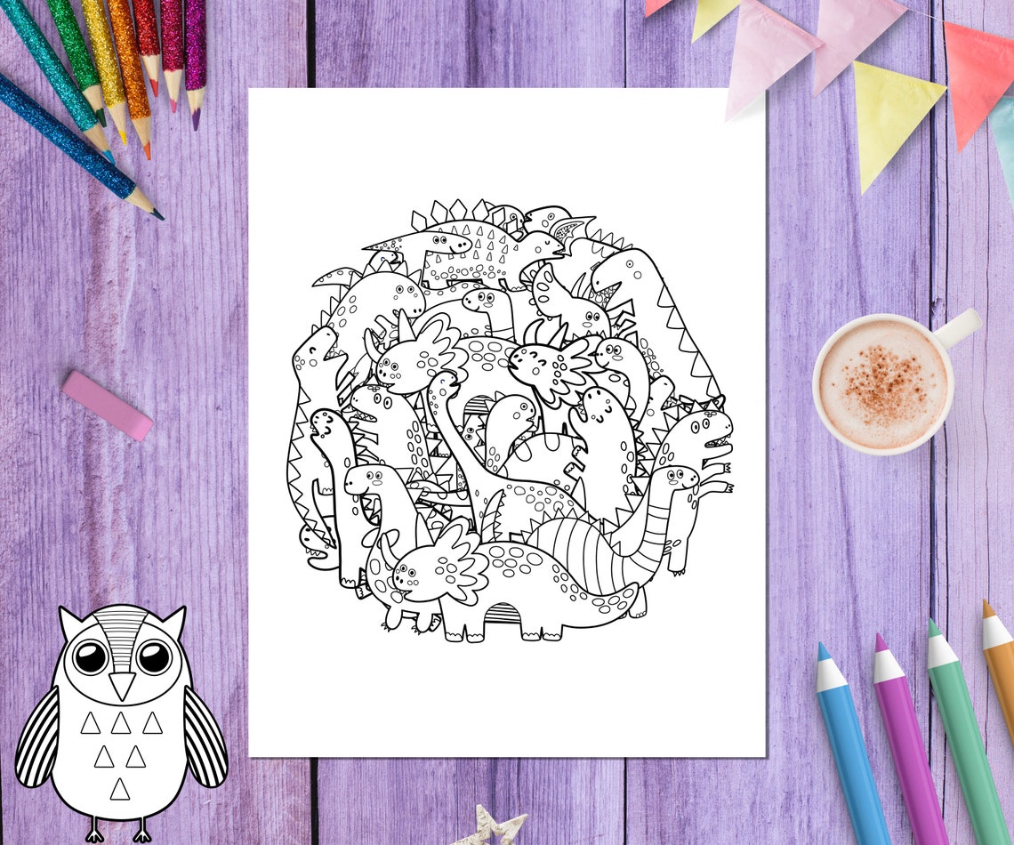 Coloring Book Pdf Printable Coloring Pages for Adults and - Etsy