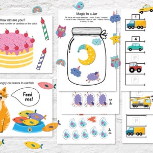 Busy Book Bundle for Toddlers, Printable Busy Bag Pdf, Baby Quiet Book ...