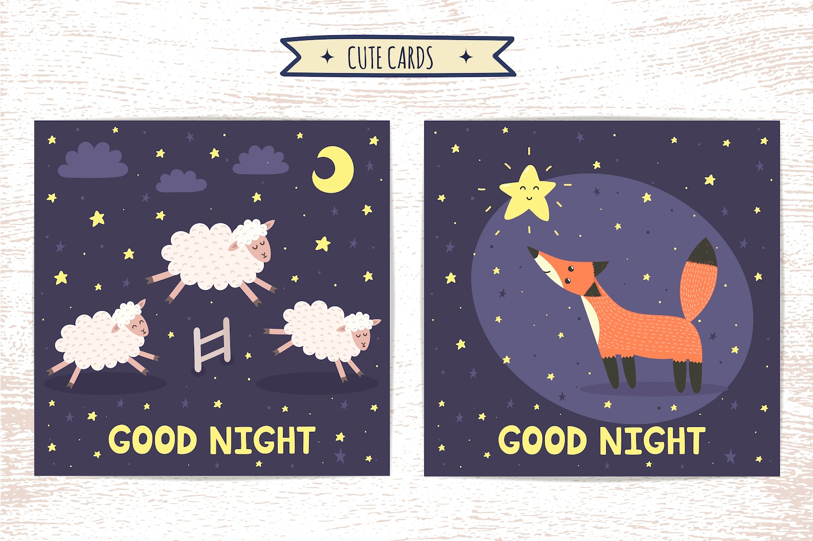 Good Night Clipart and Digital Paper - Sweet Dreams Seamless Patterns ...