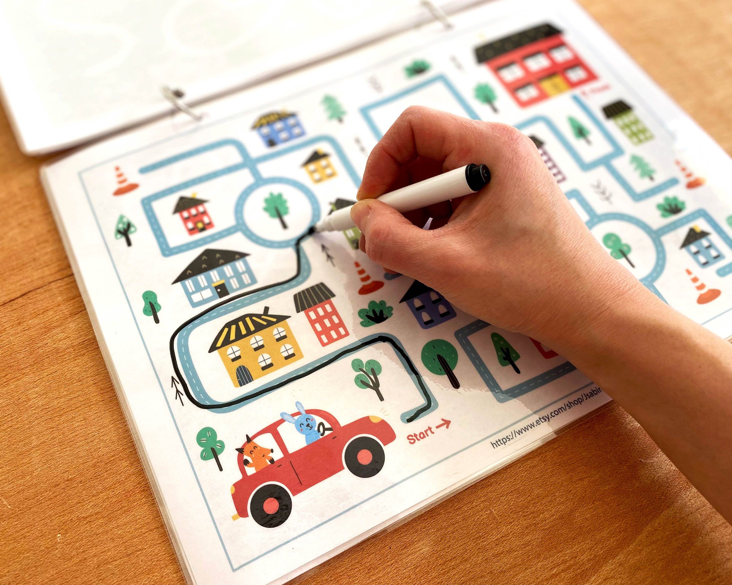 Maze Activity Book Printable Busy Book for Toddlers Maze - Etsy Australia