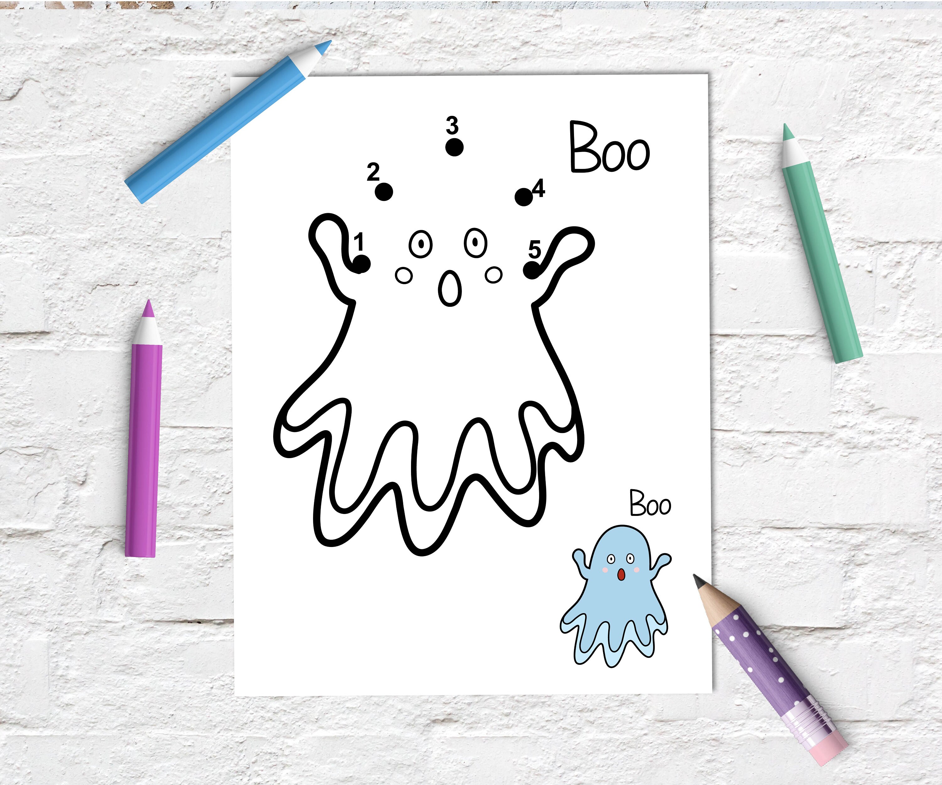 6 Dot to Dot Printable Coloring Activities PDF Super Simple - Etsy UK