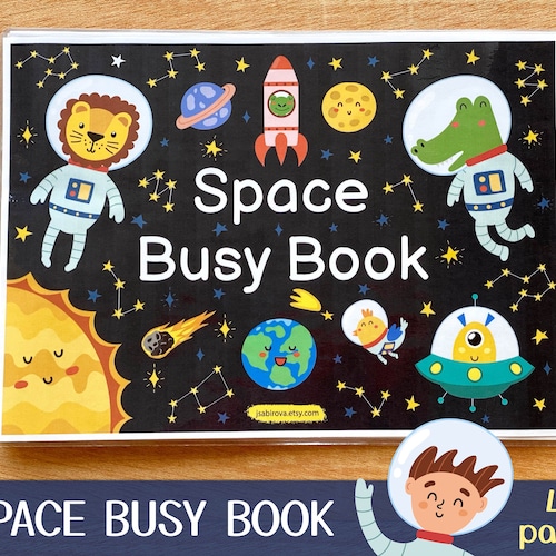 Space Busy Book Printable Toddler First Busy Book Pdf - Etsy