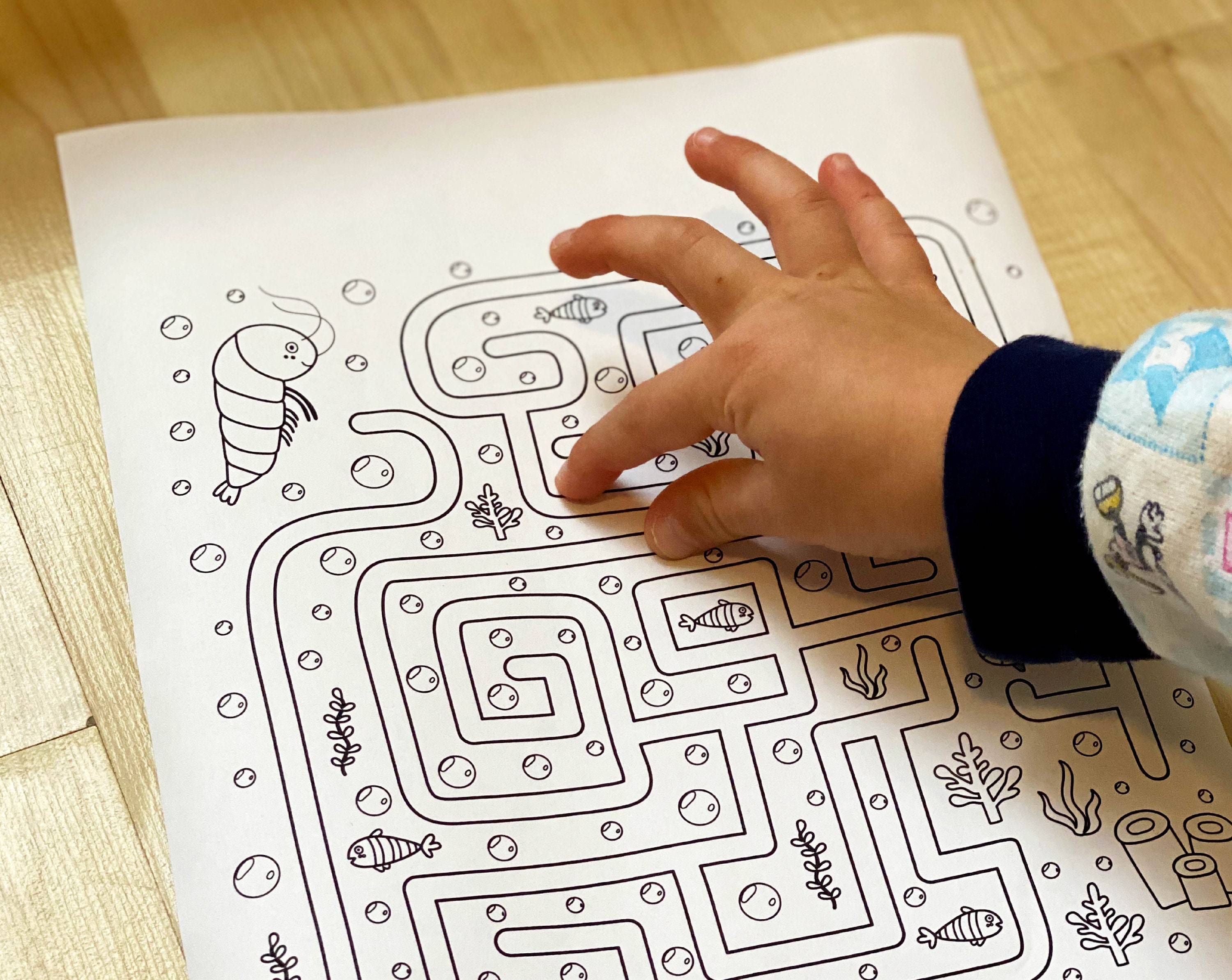 Printable Maze Labyrinth PDF Coloring Pages for Kids Busy | Etsy