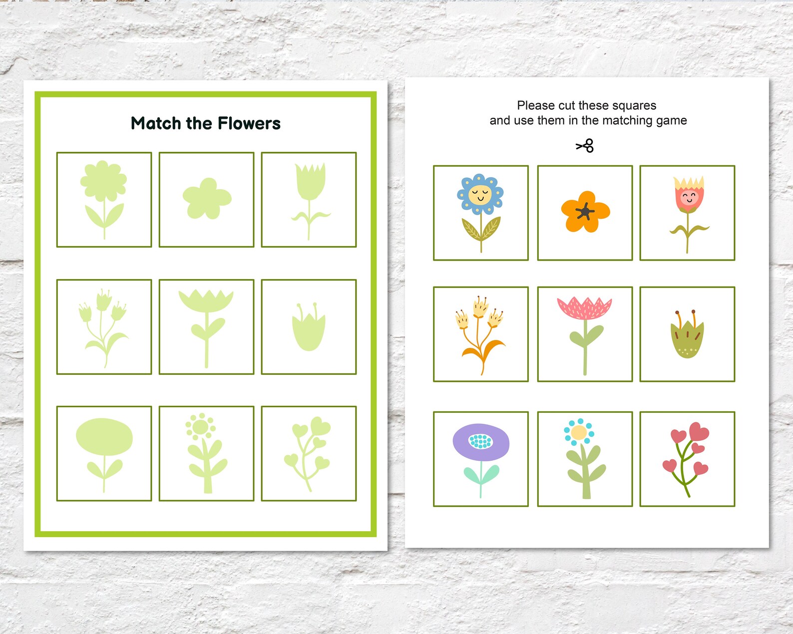 Toddler Busy Book PDF Matching Games for Kids Animals Quiet | Etsy