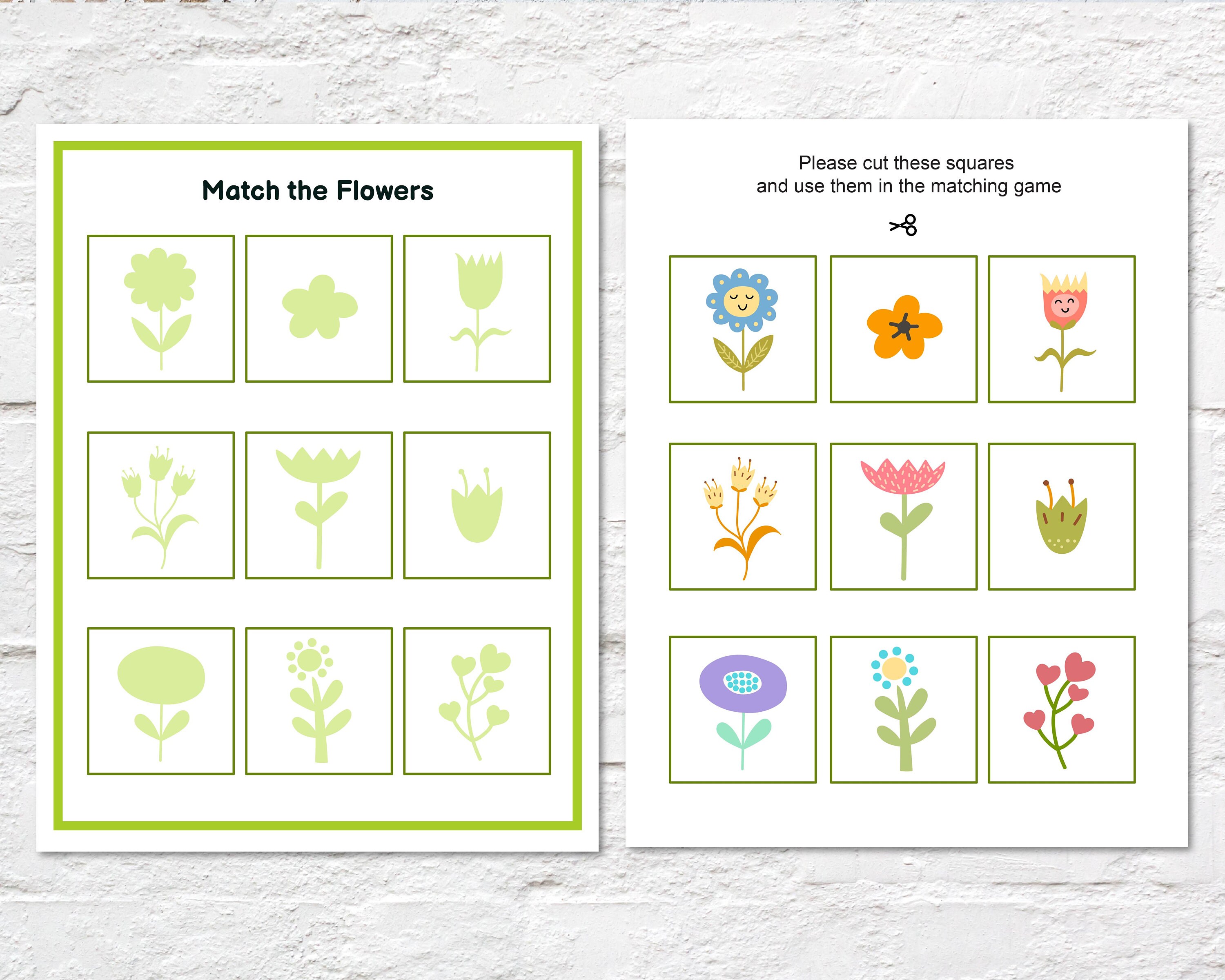 Toddler Busy Book PDF Matching Games for Kids Animals Quiet | Etsy