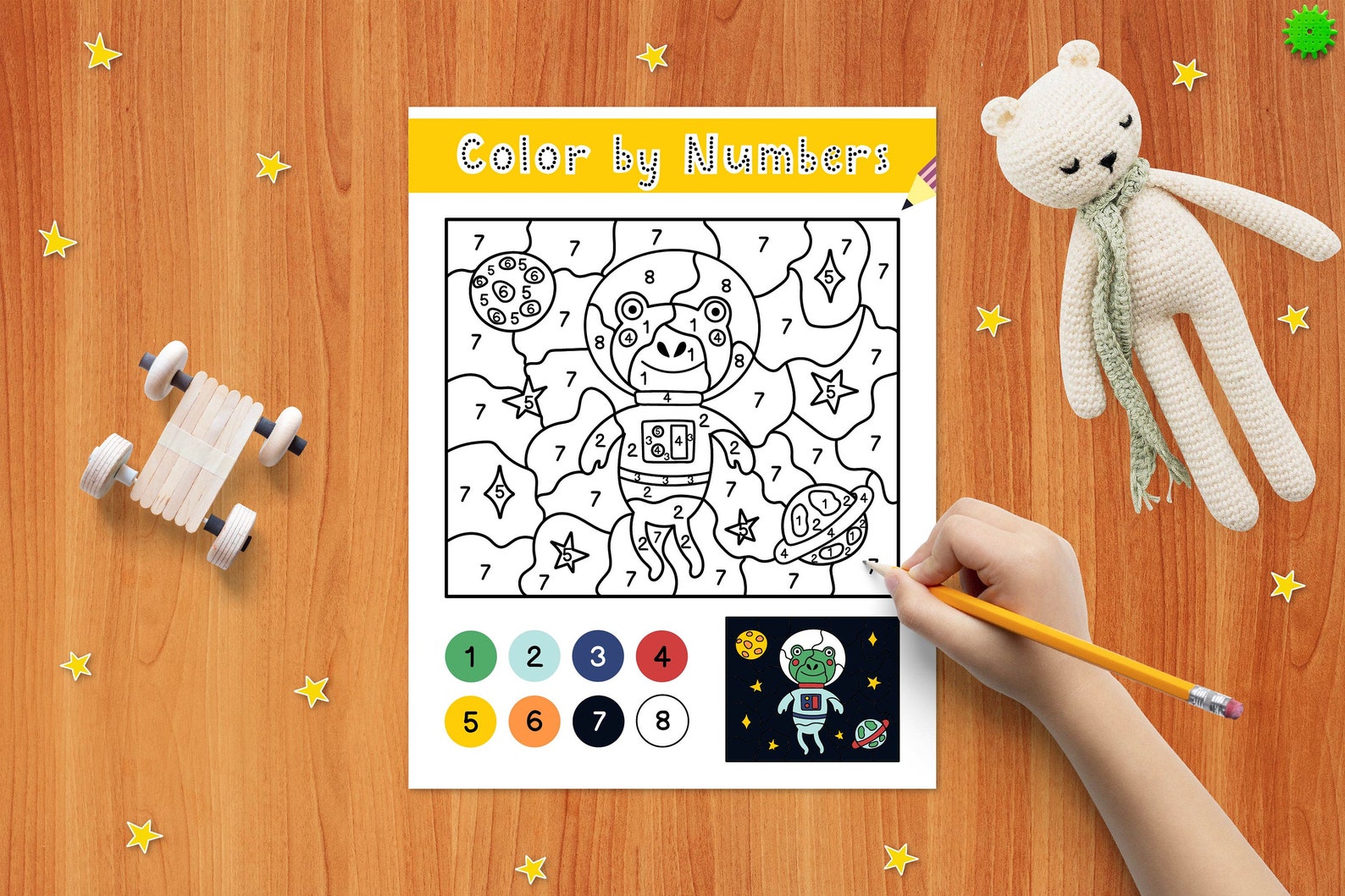 Space Activity Book PDF, Kids Printable Workbook, Connect the Dots ...