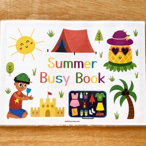 Summer Busy Book for Toddlers, Summer Printable Activity Book Pdf ...