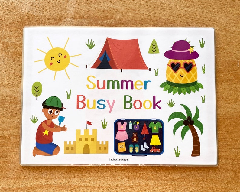 Summer Busy Book for Toddlers Summer Printable Activity Book - Etsy