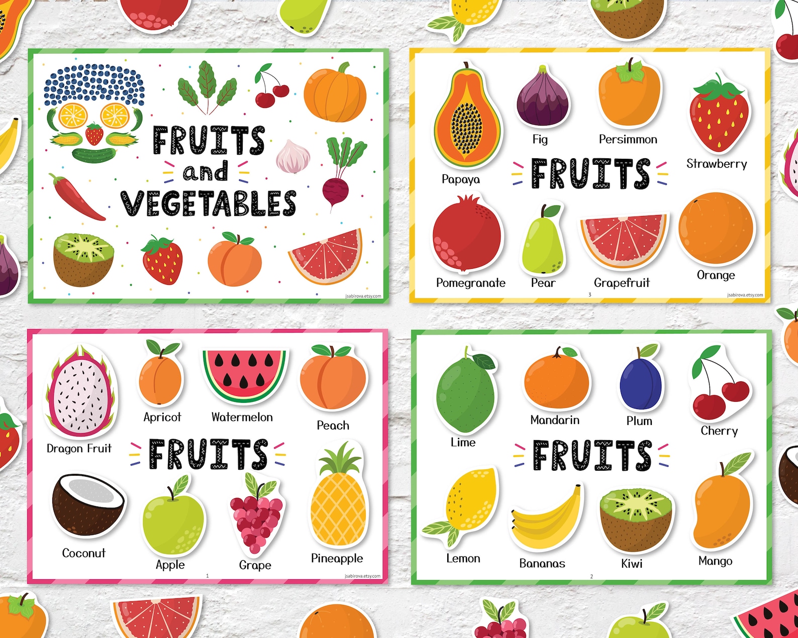 Fruits and Vegetables Busy Book Toddler Busy Book Printable - Etsy