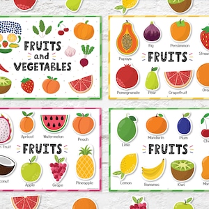 Fruits and Vegetables Busy Book, Toddler Busy Book, Printable Baby ...