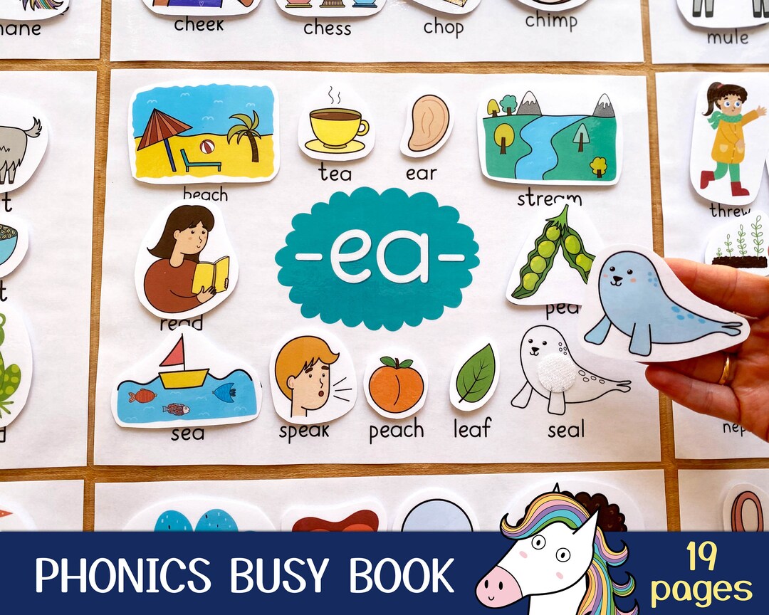 Phonics Busy Book Printable, Phonics Activity Book, Phonics Workbook ...