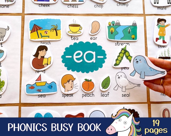 Phonics Busy Book Printable Phonics Activity Book Phonics - Etsy