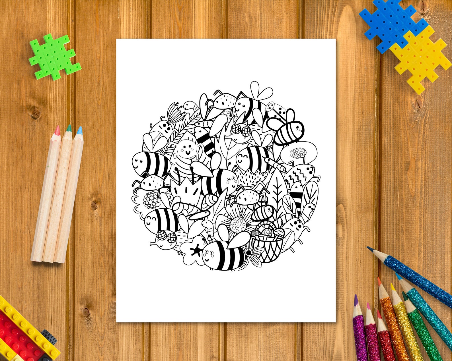 Coloring Book Printable Pdf Coloring Sheet for Adults and - Etsy