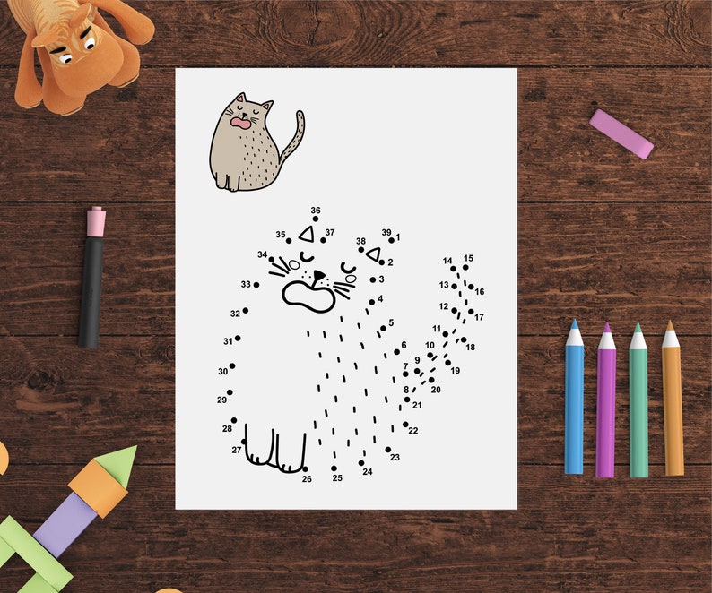 60 Dot to Dot Drawing Games Bundle for Kids Printable Puzzles | Etsy