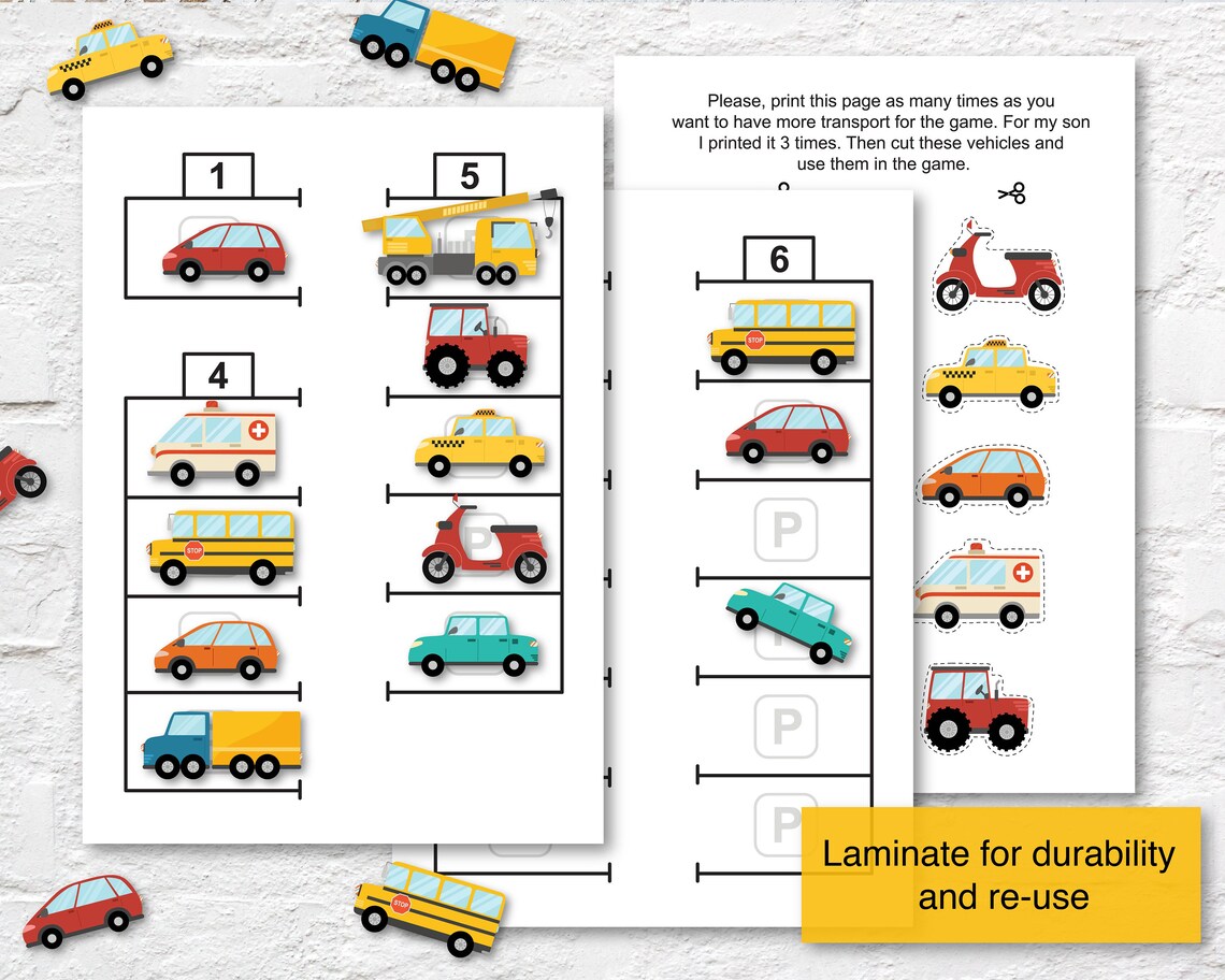 Learn to Count Busy Book for Toddlers A4 6 Printable Games | Etsy