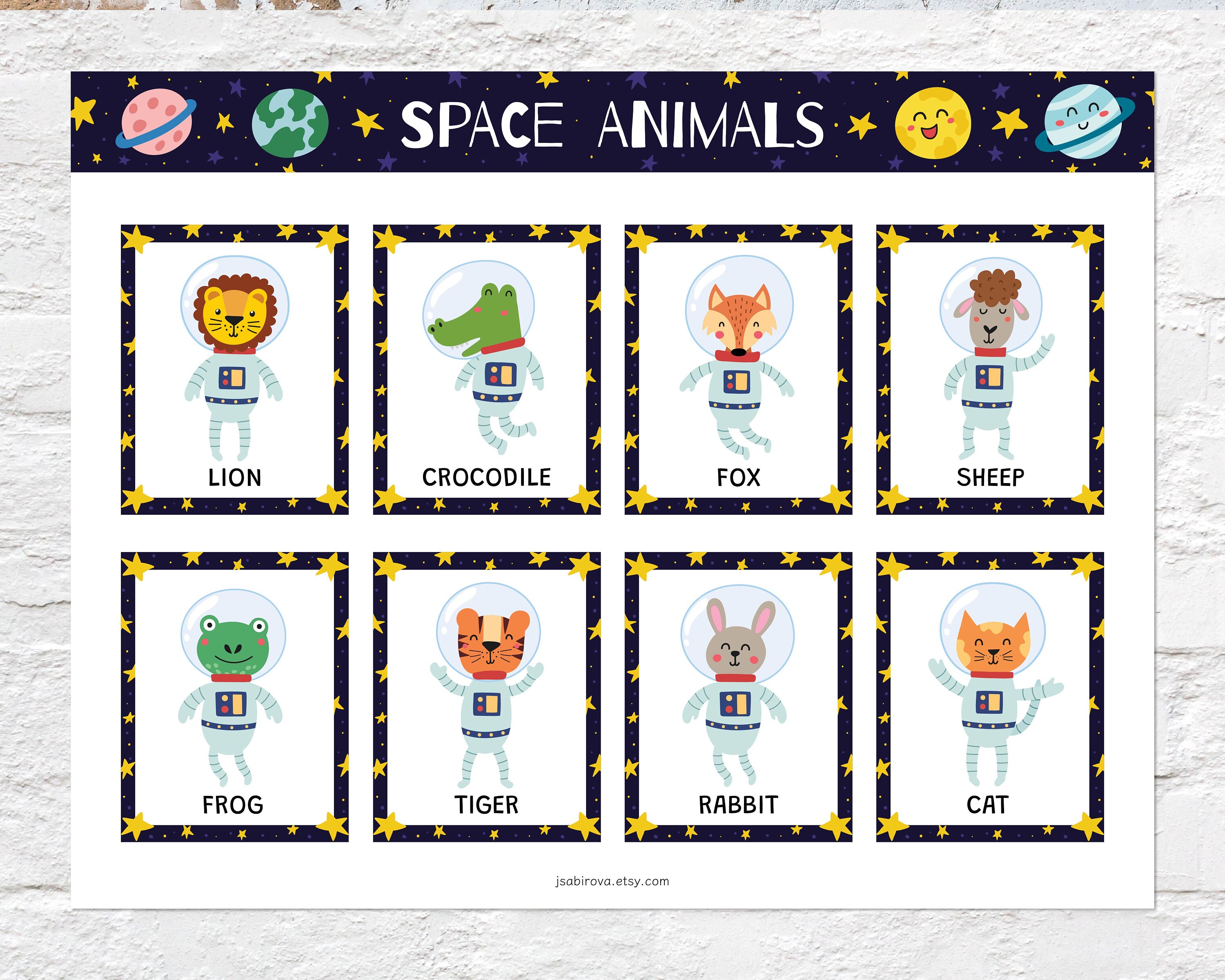 32 Space Flashcards Pdf, Solar System Flash Cards Printable, Planets ...