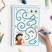 Body Parts Activity Book Pdf, My Body Activity Pages, Printable Maze ...
