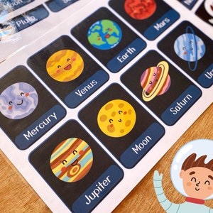 Solar System Flash Cards Pdf, Space Flashcards Printable, Planets Three ...