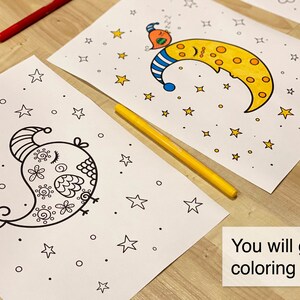 33 Printable Coloring Pages for Kids A4, Good Night Fantasy Coloring ...