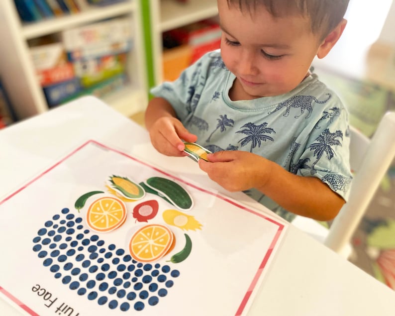 Fruits and Vegetables Busy Book Toddler Busy Book Printable - Etsy