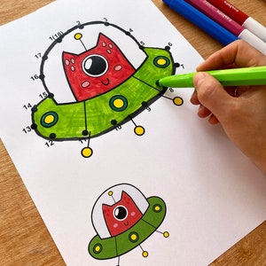 Space Dot to Dot Workbook for Kids, Connect the Dots Worksheets Home ...
