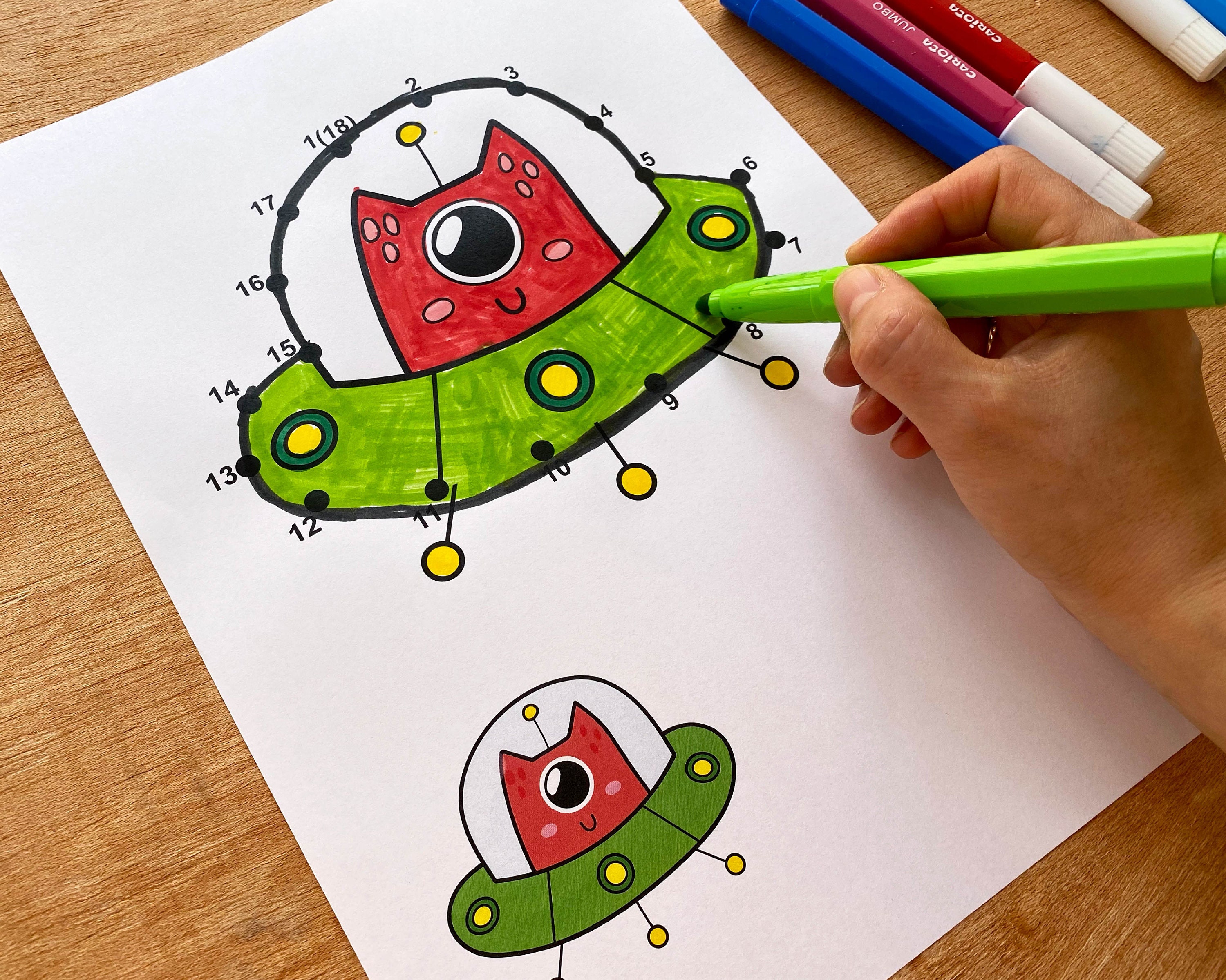 Space Dot to Dot Workbook for Kids Connect the Dots - Etsy